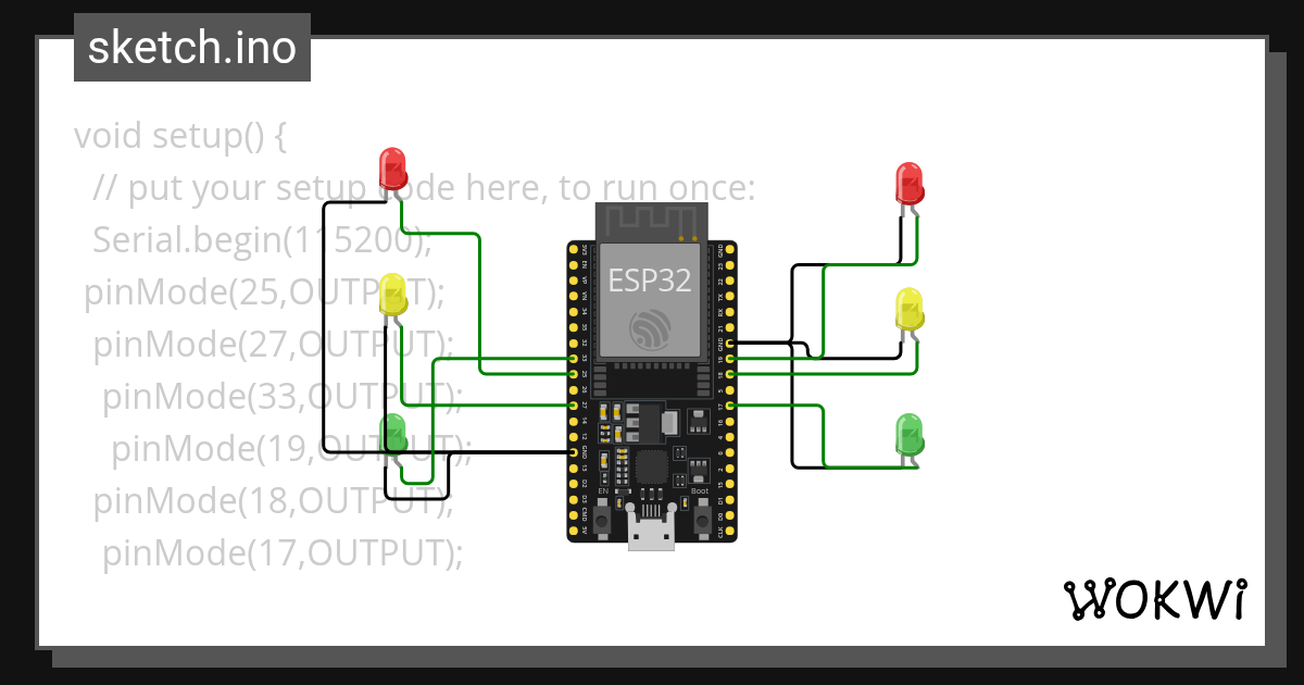 traffic light Copy - Wokwi ESP32, STM32, Arduino Simulator traffic light Copy - Wokwi ESP32, STM32, Arduino Simulator