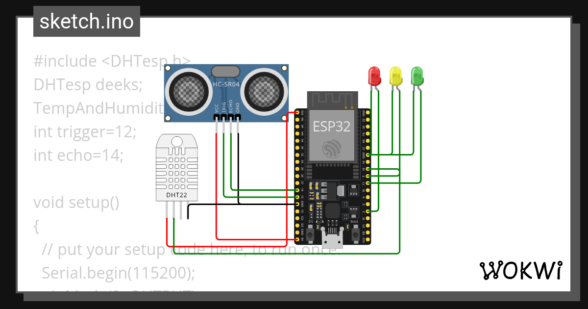 ultrasonic Copy (2) - Wokwi ESP32, STM32, Arduino Simulator