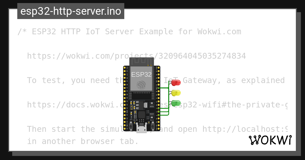 Traffic Light Wokwi Esp32 Stm32 Arduino Simulator 3417