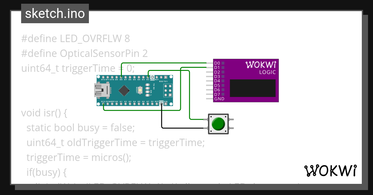 Time_between_pulses_V1 - Wokwi ESP32, STM32, Arduino Simulator