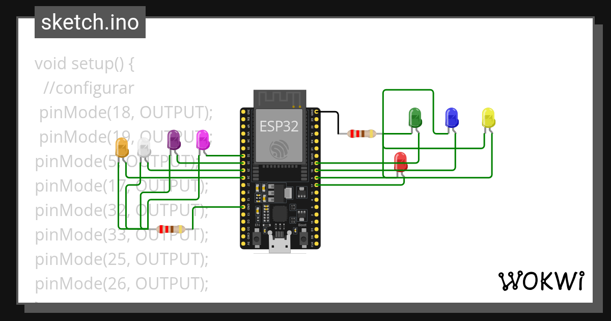 ejercicio 2 - Wokwi ESP32, STM32, Arduino Simulator