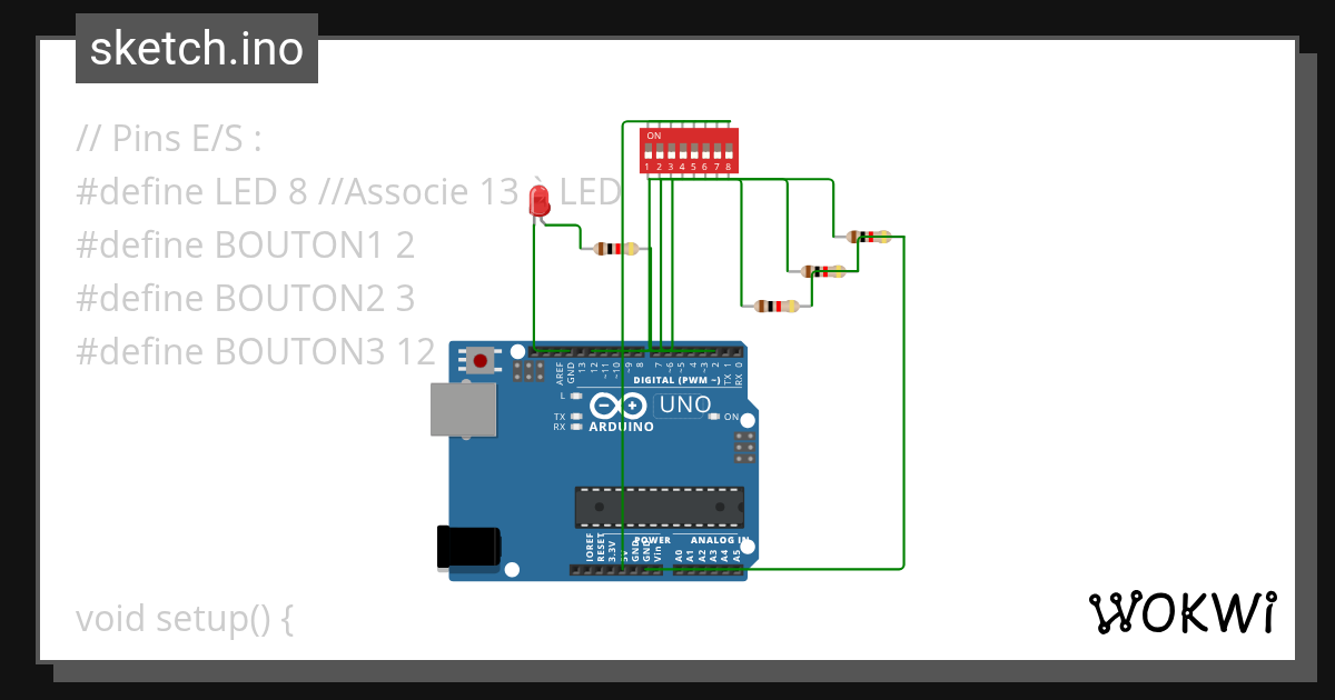 dep switch 3 condition - Wokwi ESP32, STM32, Arduino Simulator