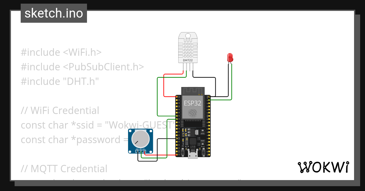 Pendeteksi Polusi Udara - Wokwi ESP32, STM32, Arduino Simulator