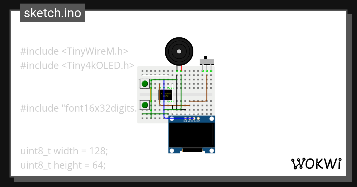 AttinyOledTimer-by_VolosR - Wokwi ESP32, STM32, Arduino Simulator