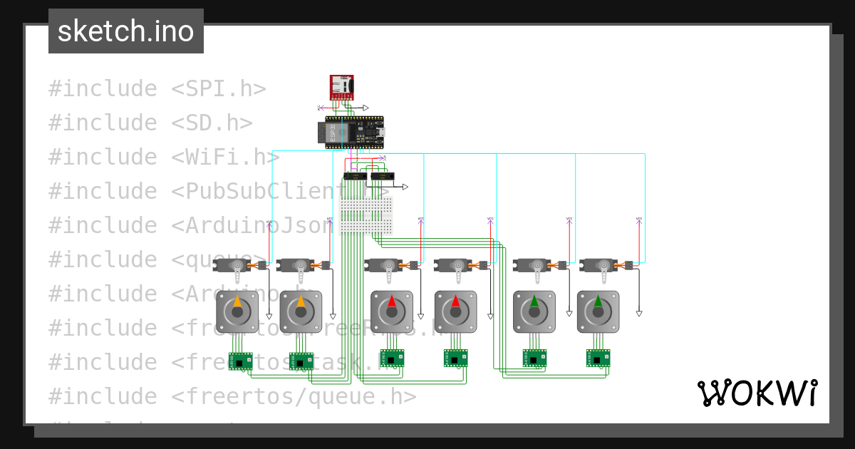 Servo Integration Wokwi Esp32 Stm32 Arduino Simulator 3182