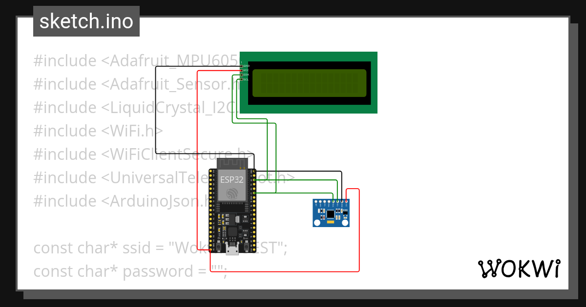 Inclinometer - Wokwi ESP32, STM32, Arduino Simulator