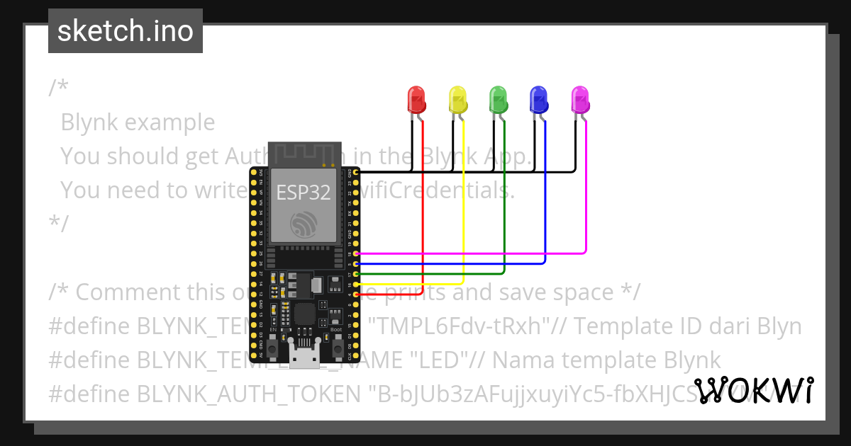 LED - Wokwi ESP32, STM32, Arduino Simulator