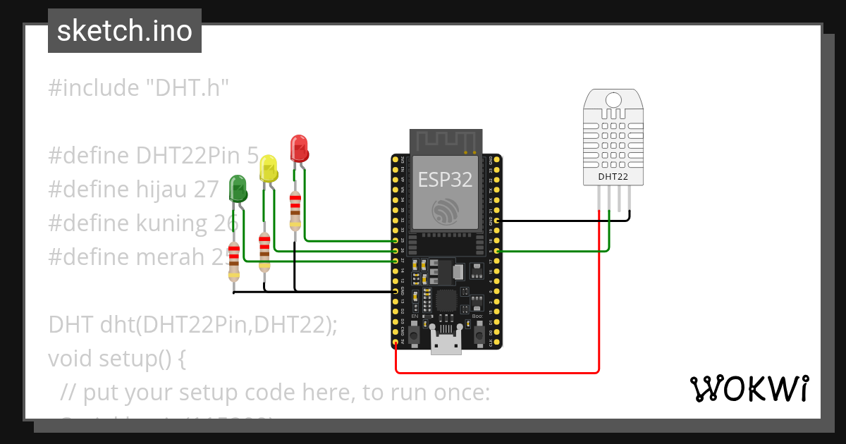 Tugas_08_DHT22 - Wokwi ESP32, STM32, Arduino Simulator
