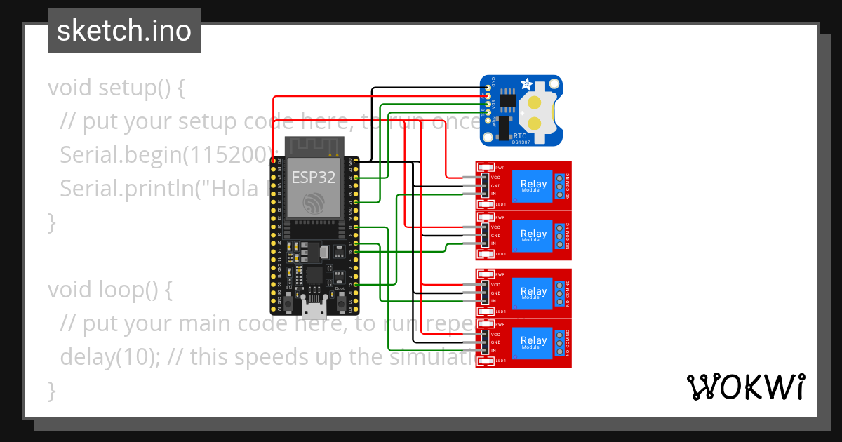 Druida bot - Wokwi ESP32, STM32, Arduino Simulator
