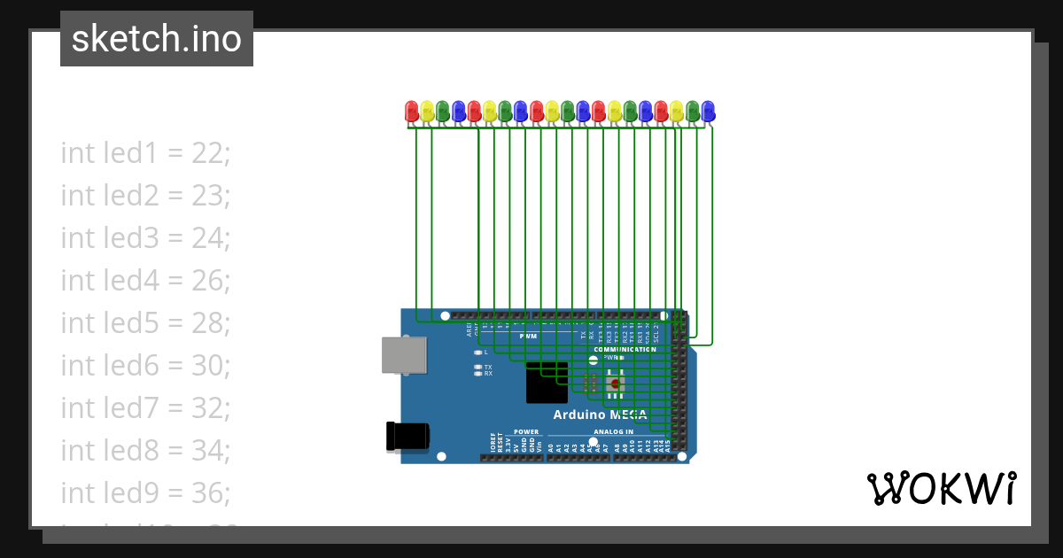 led rt - Wokwi ESP32, STM32, Arduino Simulator