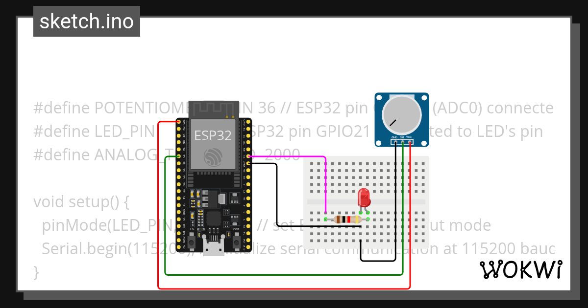 Potentiometer With Esp32 Wokwi Esp32 Stm32 Arduino Simulator 0054