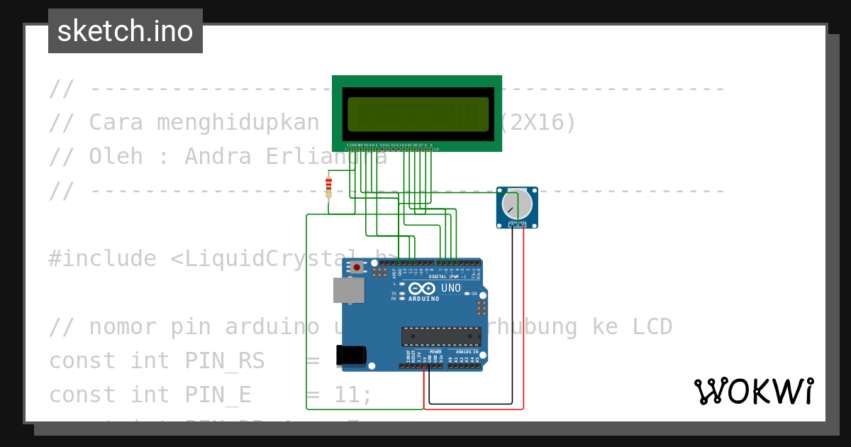 Lcd 16x2 Selamat Datang Wokwi Esp32 Stm32 Arduino Simulator 4555