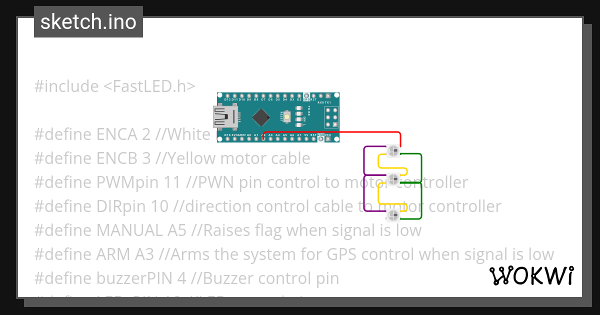 Blinking 3LED array - Wokwi ESP32, STM32, Arduino Simulator
