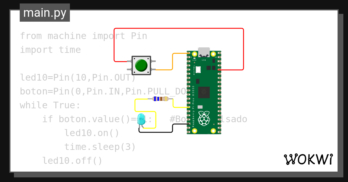 Led Con Boton Wokwi Esp32 Stm32 Arduino Simulator 3428
