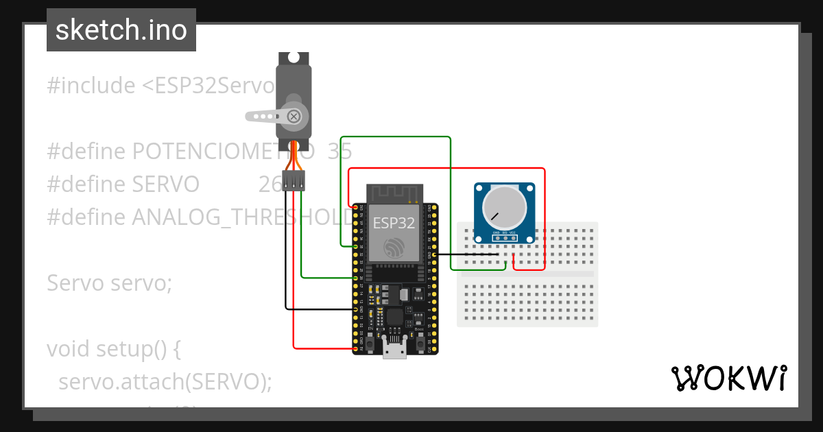 Exercicio 5 Servo Potenciometro Allan Rafael Wokwi Esp32 Stm32 Arduino Simulator