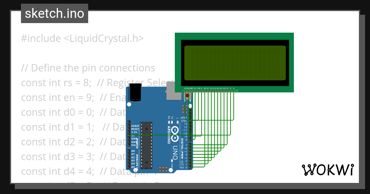 lcd - Wokwi ESP32, STM32, Arduino Simulator