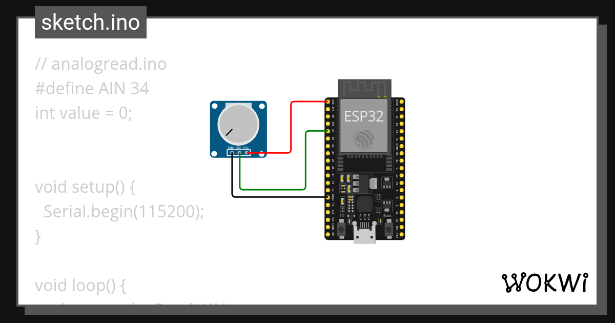 Analogread Wokwi Esp32 Stm32 Arduino Simulator 