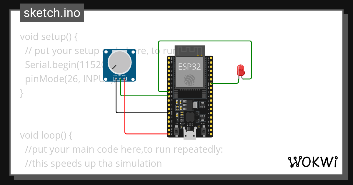 potentiometer - Wokwi ESP32, STM32, Arduino Simulator