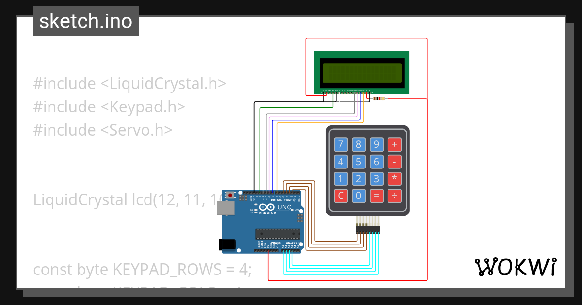 calculator - Wokwi ESP32, STM32, Arduino Simulator
