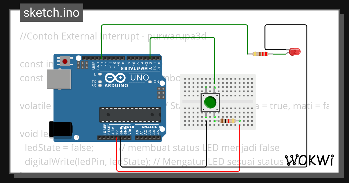 External Interrupt Wokwi Esp32 Stm32 Arduino Simulator 5198