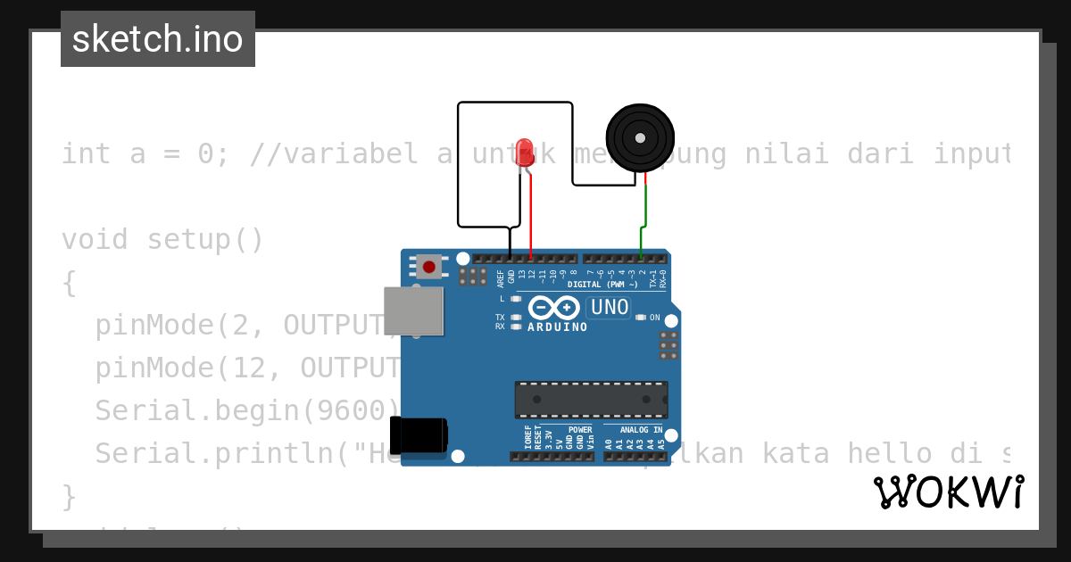 Control Led Dasar Wokwi Esp32 Stm32 Arduino Simulator