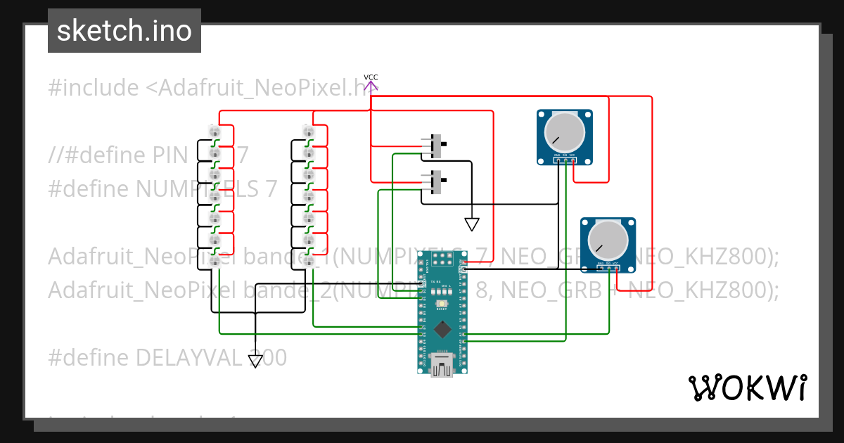 LED RGB - Wokwi ESP32, STM32, Arduino Simulator