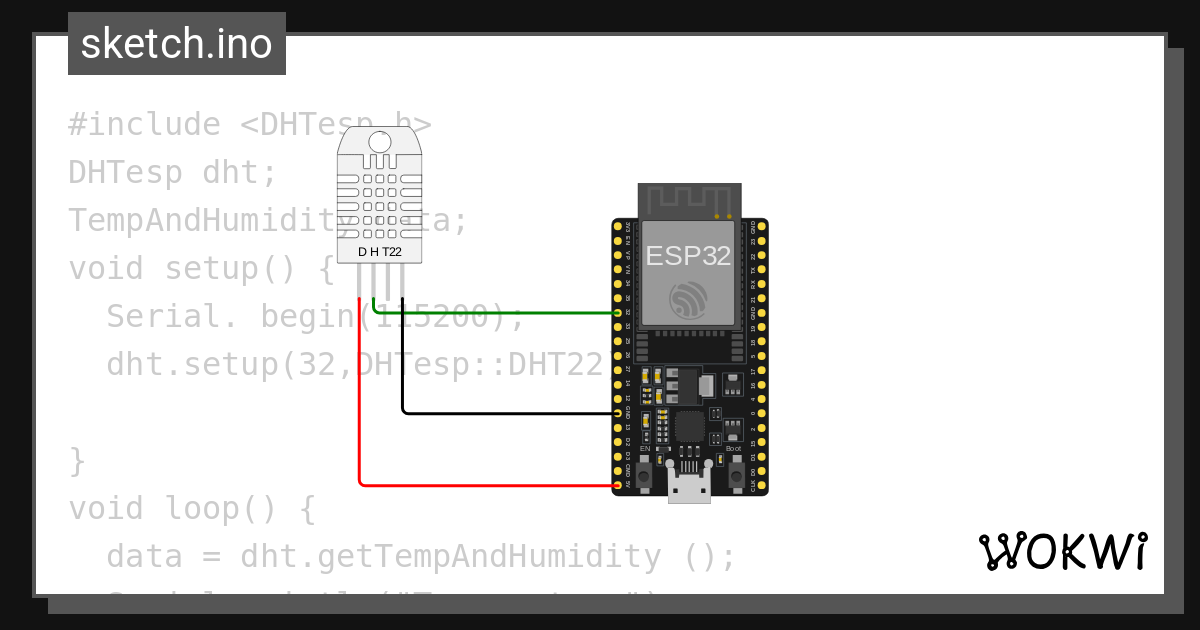 Dht22 Sensor Wokwi Esp32 Stm32 Arduino Simulator 0751
