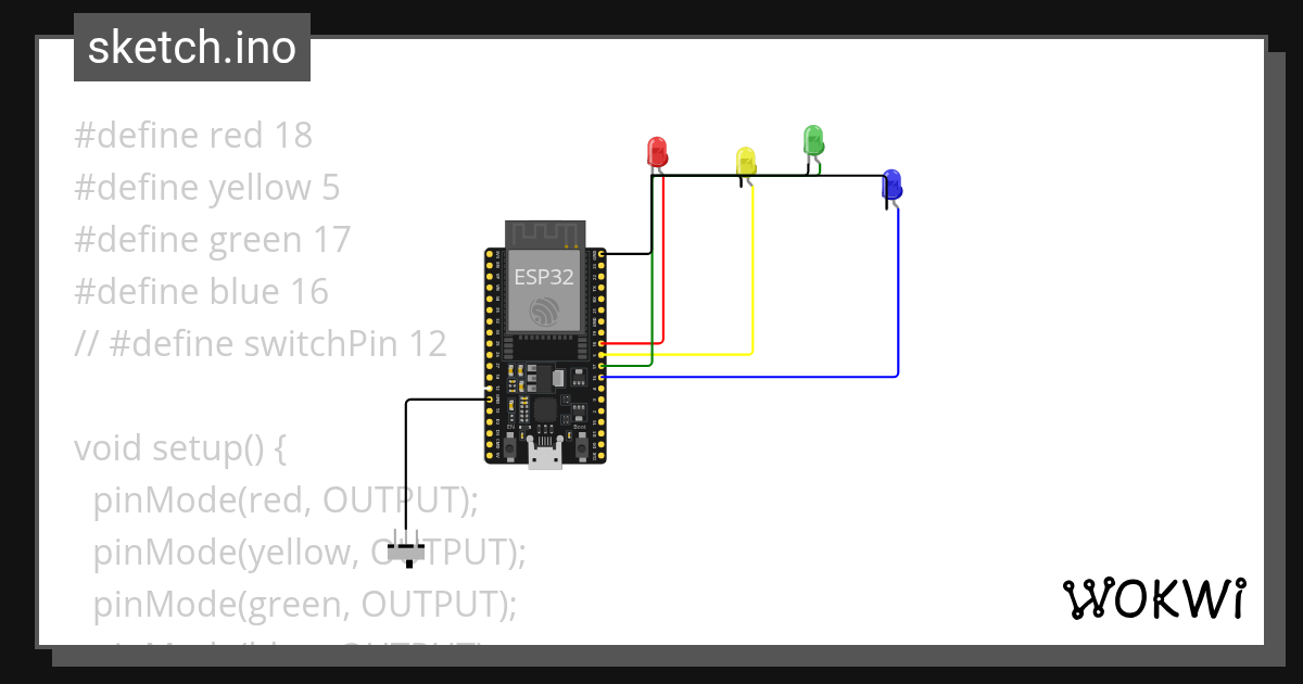 slide switch Rinsya - Wokwi ESP32, STM32, Arduino Simulator