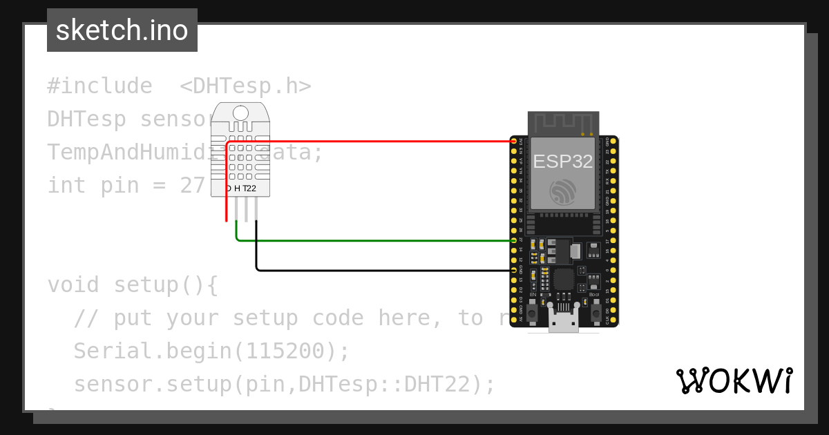 Tempandhumidity Wokwi Esp32 Stm32 Arduino Simulator 6582