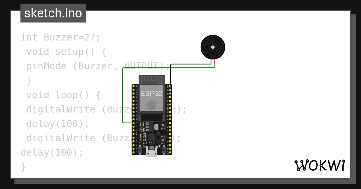 Esp32 Buzzer Wokwi Esp32 Stm32 Arduino Simulator 3924
