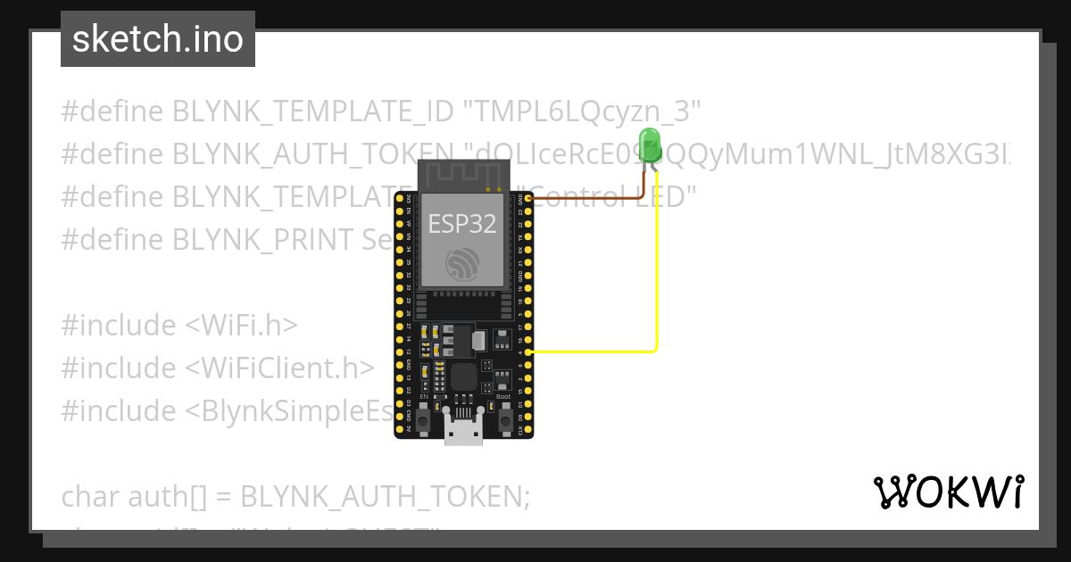 BIT Workshop - Blynk LED - Wokwi ESP32, STM32, Arduino Simulator BIT Workshop - Blynk LED - Wokwi ESP32, STM32, Arduino Simulator