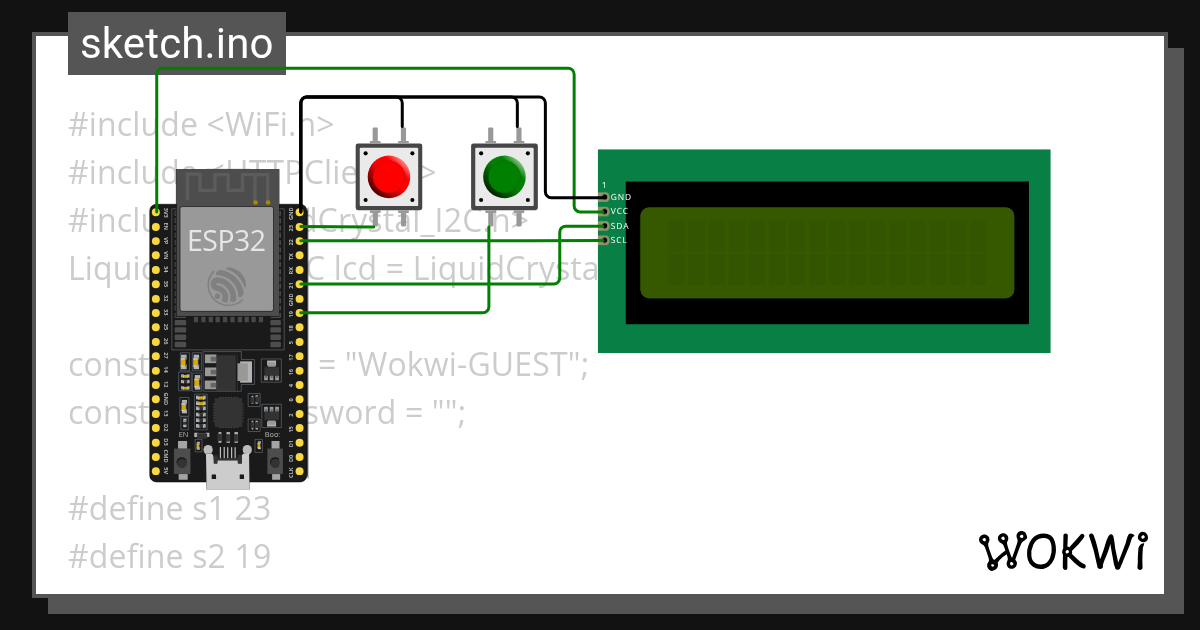 LCD-1 - Wokwi ESP32, STM32, Arduino Simulator