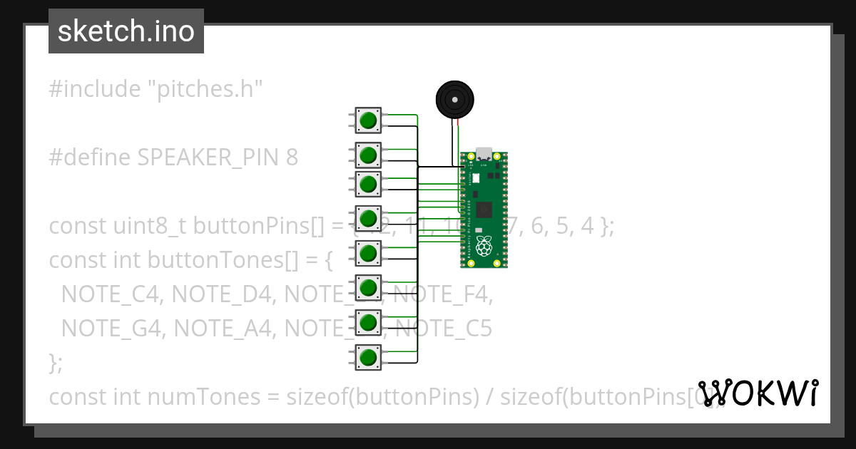 notas_musicales - Wokwi ESP32, STM32, Arduino Simulator