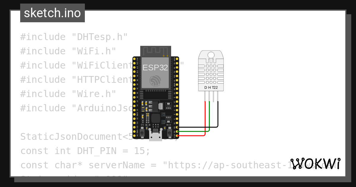 Dth22 Wokwi Esp32 Stm32 Arduino Simulator