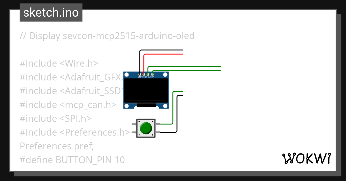 sevcon display - Wokwi ESP32, STM32, Arduino Simulator