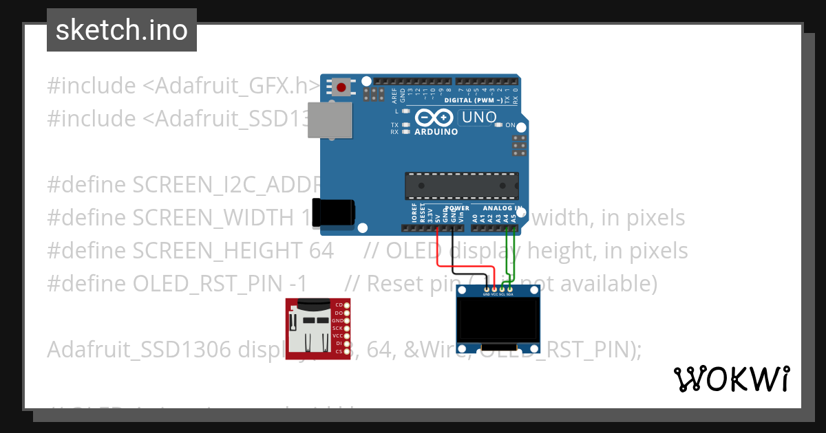 tinkering with oled animations - Wokwi ESP32, STM32, Arduino Simulator