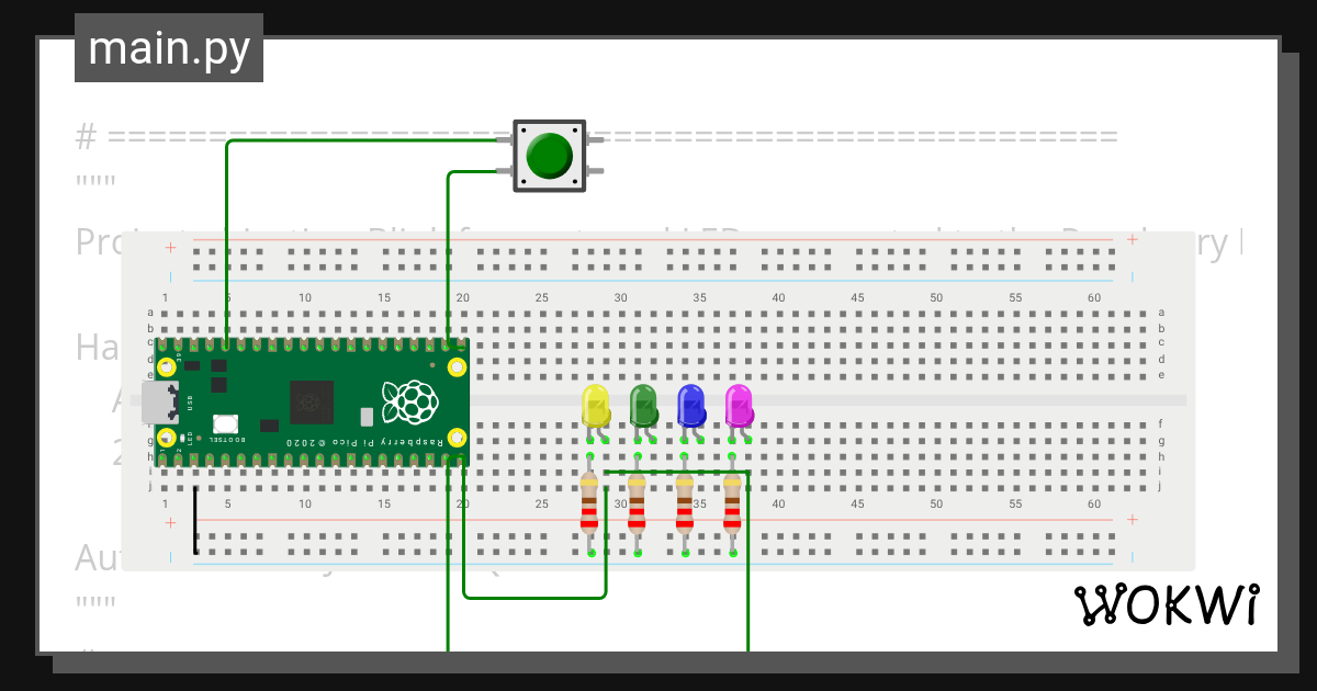 leds serie - Wokwi ESP32, STM32, Arduino Simulator