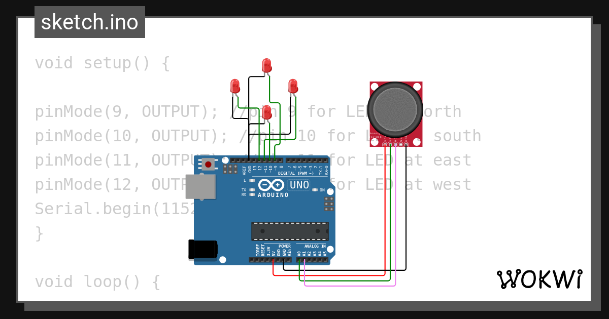 Past Year Question B2 Joystick And Led Wokwi Esp32 Stm32 Arduino Simulator 4316