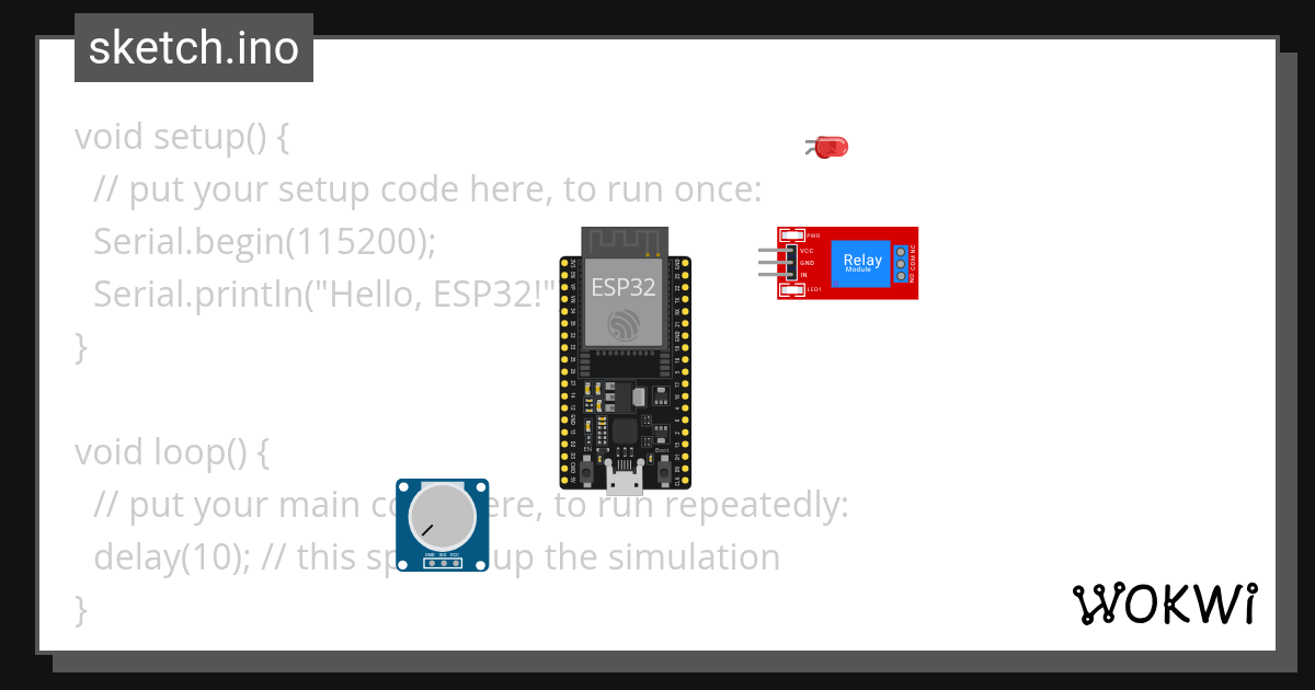 Relay - Wokwi ESP32, STM32, Arduino Simulator