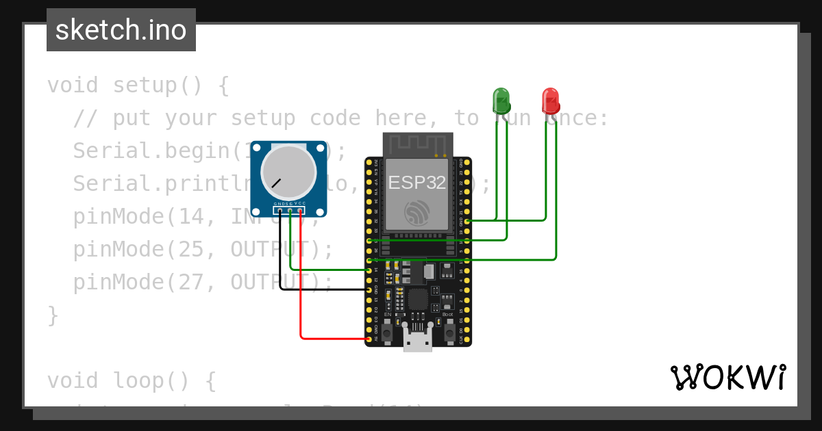 Potentio Wokwi Esp32 Stm32 Arduino Simulator