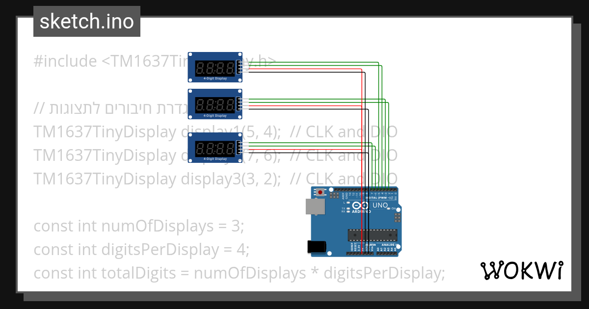 Single7SegmentDigitReplace - Wokwi ESP32, STM32, Arduino Simulator