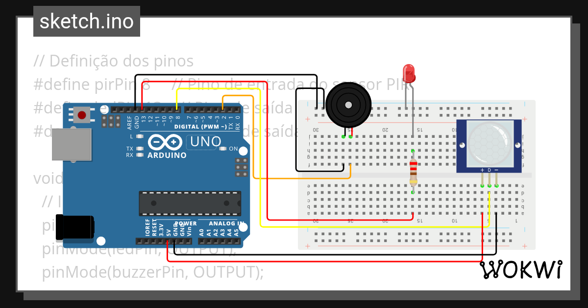 Sensor Movimento PIR Copy (2) - Wokwi ESP32, STM32, Arduino Simulator
