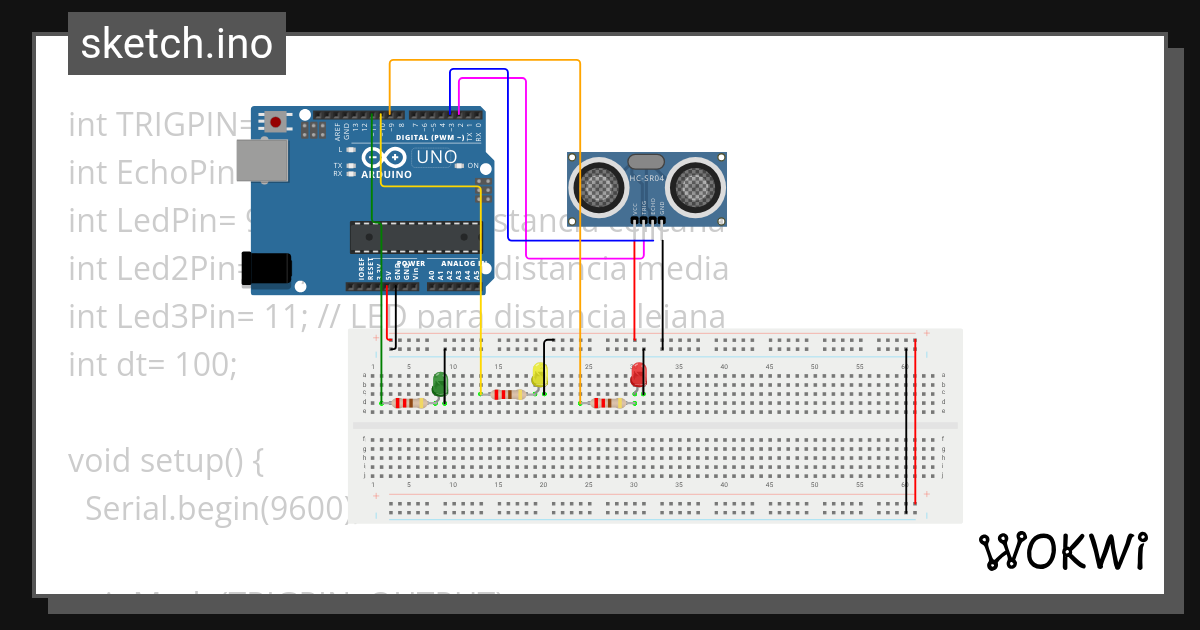 Sensor Distancia Wokwi Esp32 Stm32 Arduino Simulator 3437