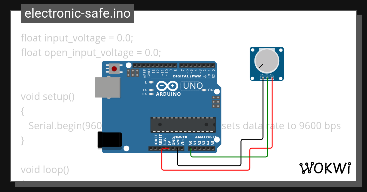 Voltmeter With 10k Res Wokwi Esp32 Stm32 Arduino Simulator