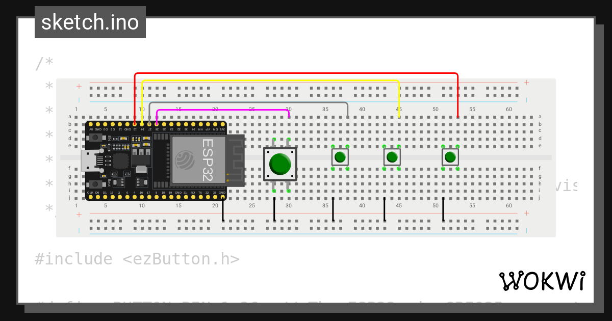 1 Múltiplos Botões Wokwi Esp32 Stm32 Arduino Simulator 0673