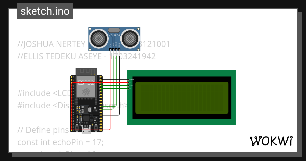 Distance Sensor Wokwi Esp32 Stm32 Arduino Simulator 