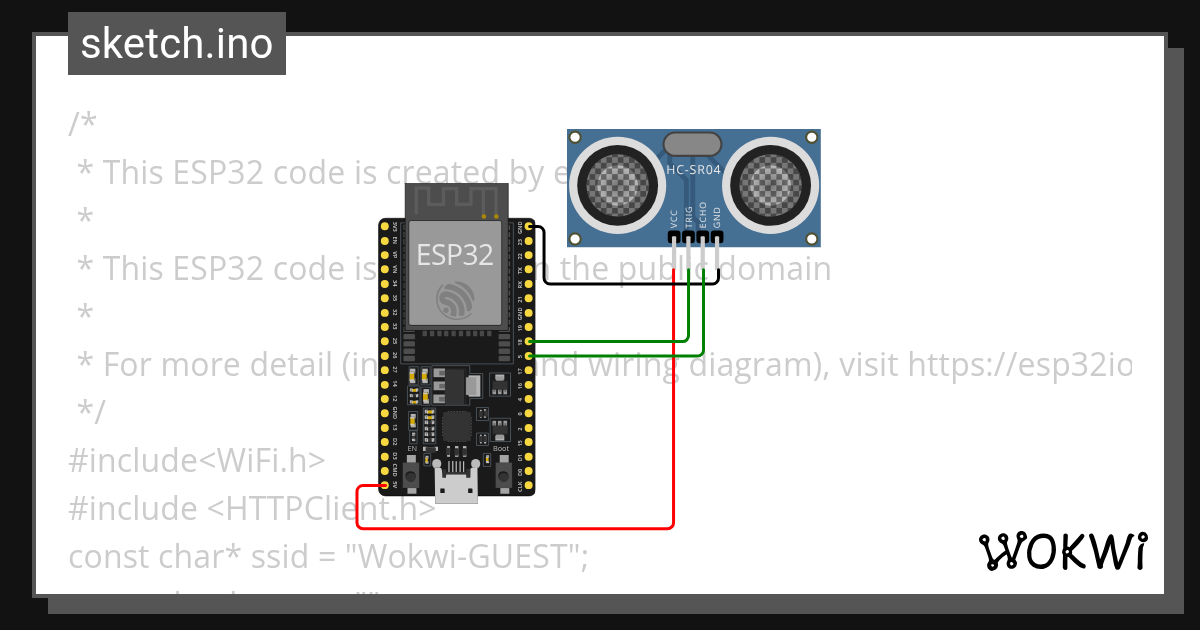 ultrasonic_http_request - Wokwi ESP32, STM32, Arduino Simulator