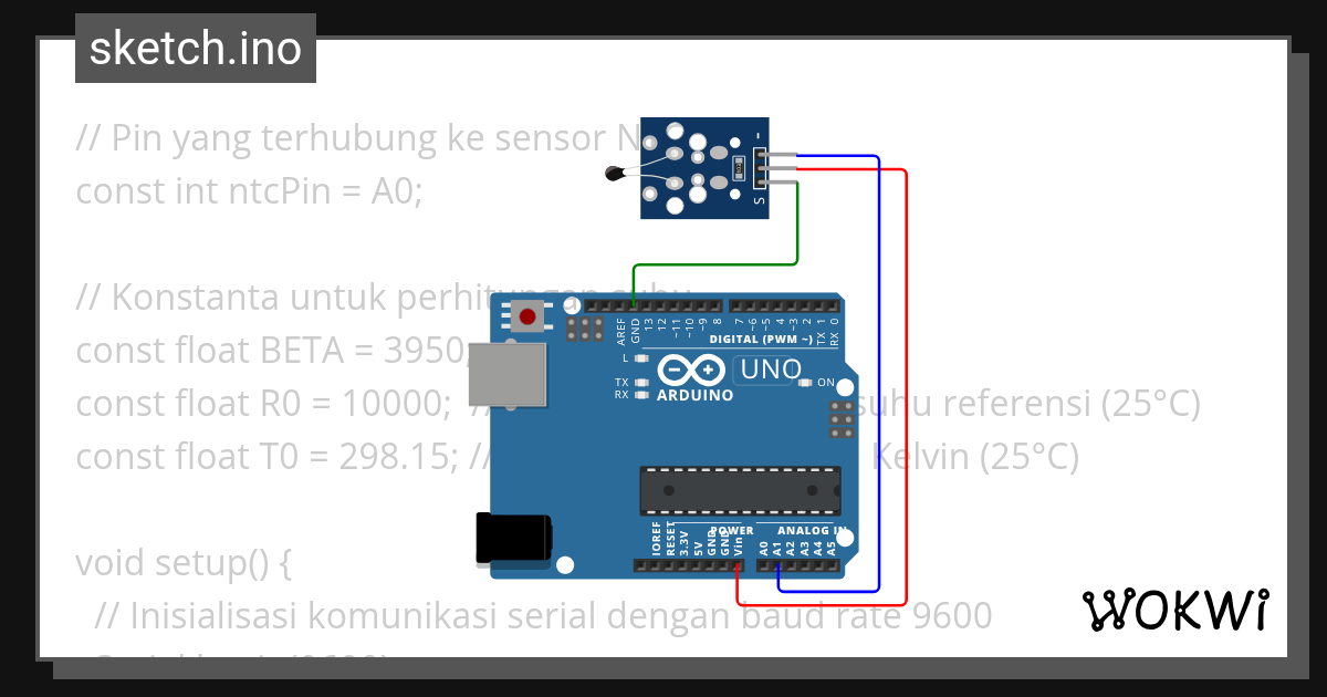 Project Arduino 7 Sensor Suhu Ntc Wokwi Esp32 Stm32 Arduino Simulator 
