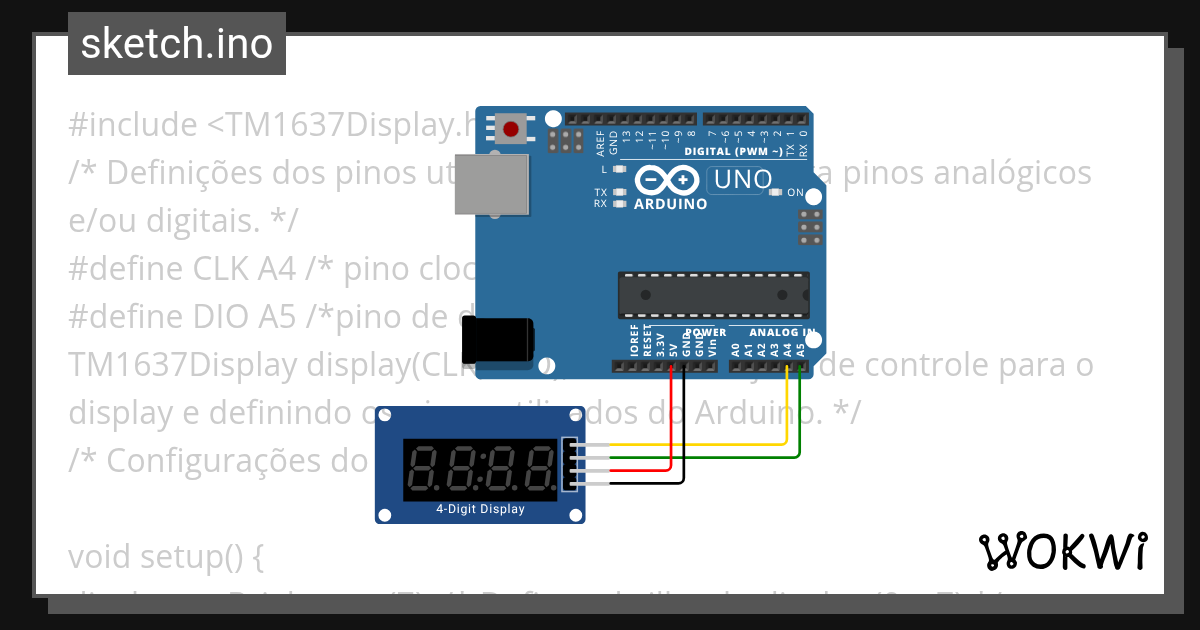 projeto 01 - Wokwi ESP32, STM32, Arduino Simulator