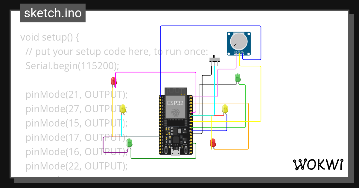 potentiometer - Wokwi ESP32, STM32, Arduino Simulator